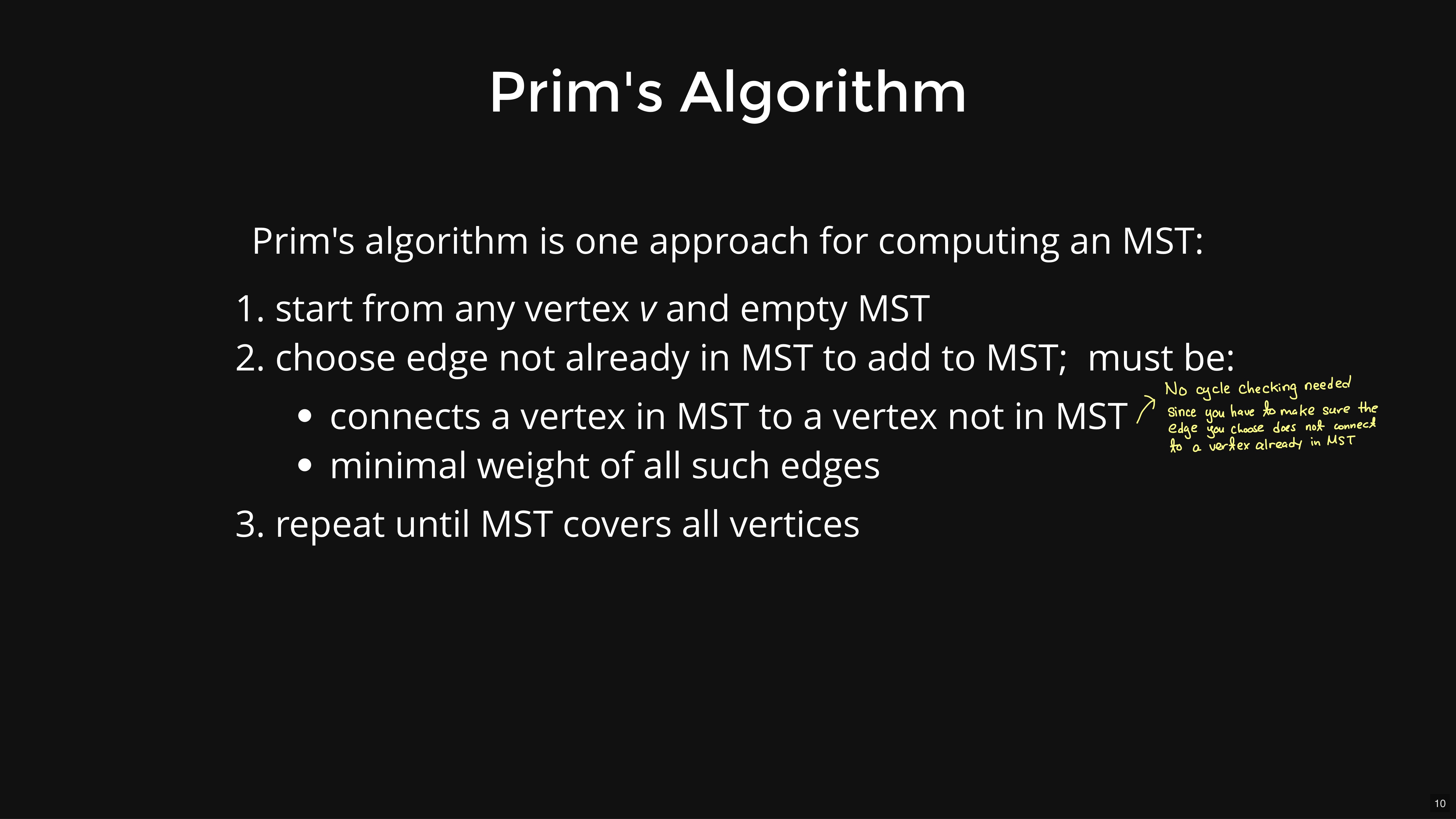 Minimum Spanning Trees | COMP2521 23T2 | WebCMS3 Minimum Spanning Trees | COMP2521 23T2 | WebCMS3